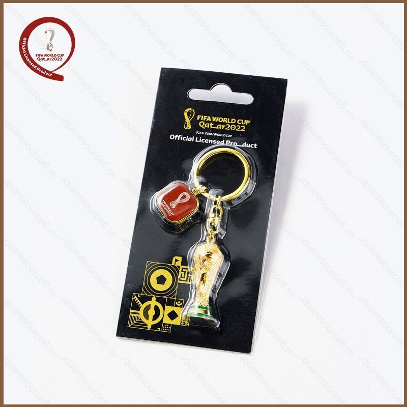 Sta6 FIFA World Cup Qatar 2022 Stereoscopic gold trophy emblem hanging ...