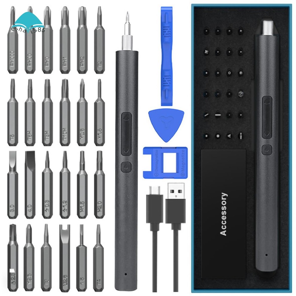 Mini Electric Screwdriver Set 28 in 1 Magnetic Precision Screwdriver ...