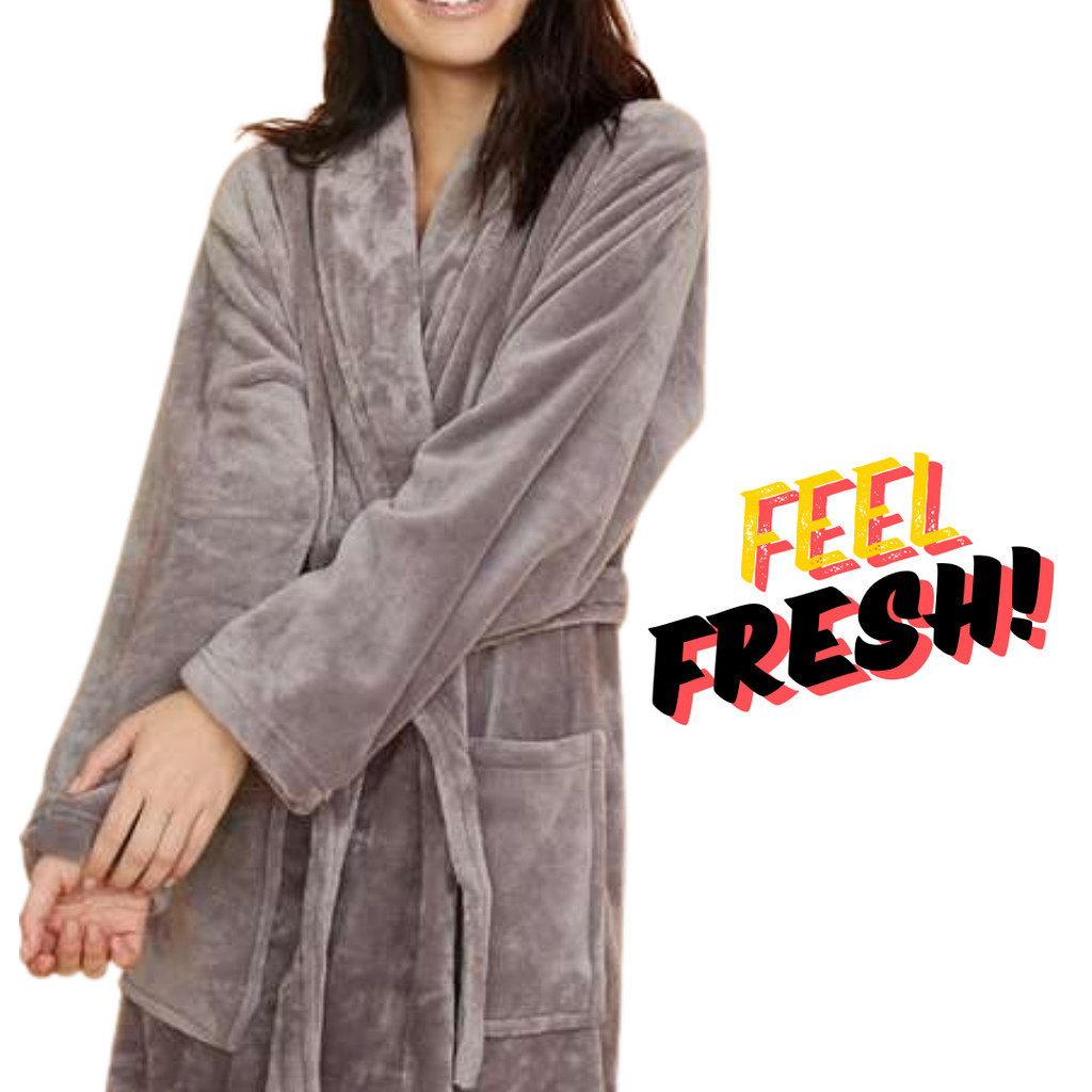 Hotel Nightwear Jubah Mandi Dewasa Adult Bathrobe Men and Women made in pakistan pure absorb ...