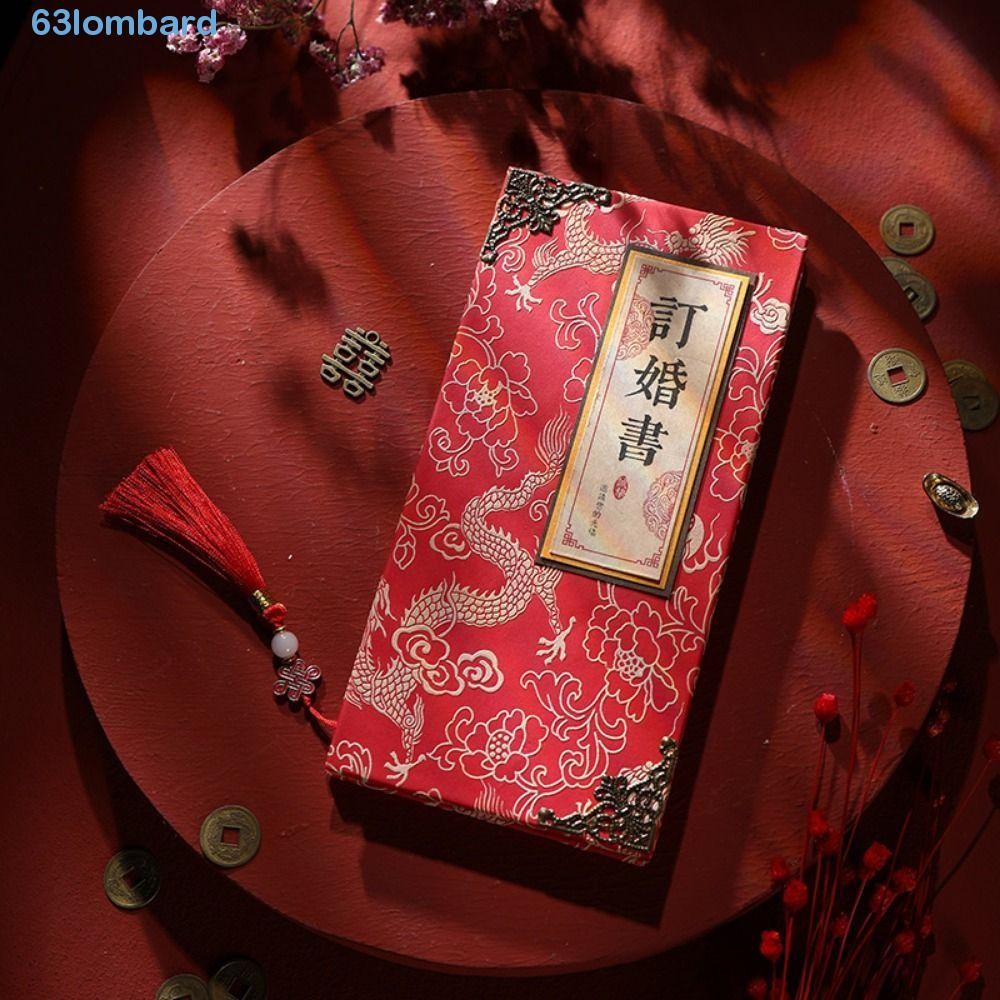 LOMBARD Wedding Book, Traditional Foldable Marriage Letter, Ancient ...