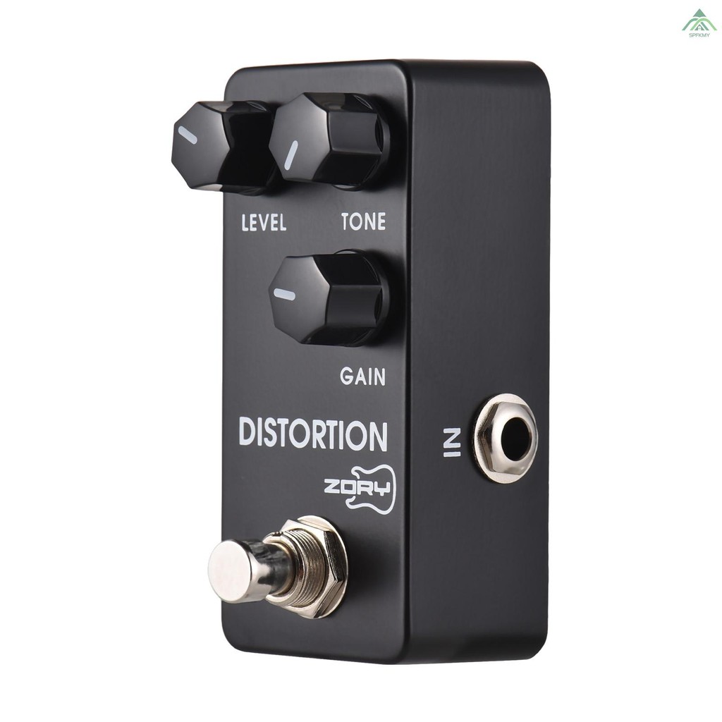 ZORY Guitar Distortion Effects Pedal LEVEL/TONE/GAIN DC 9V 6.35mm Input ...