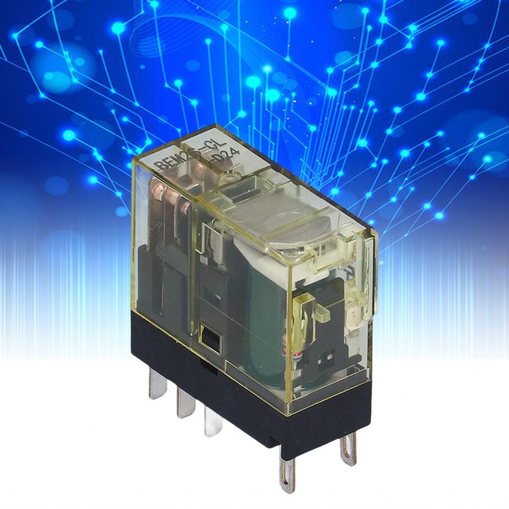 Sinhopsa Power Relay Thin 24V 2 NO NC Miniature With Contact For CNC ...