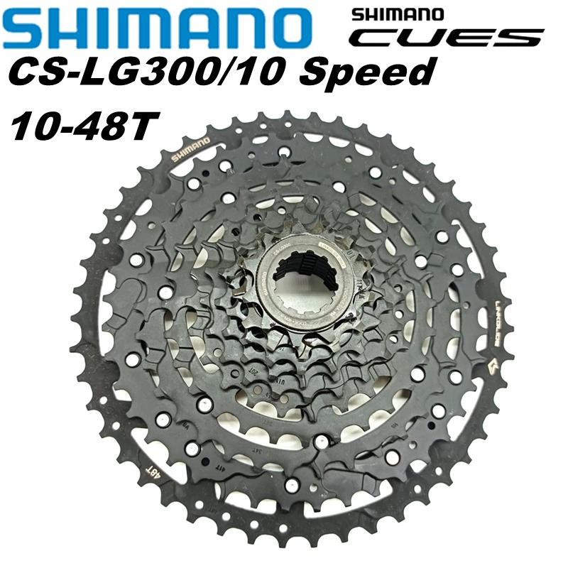 Shimano accessory CUES 10 Speed Cassette Sprocket LG300 11-48T Black ...