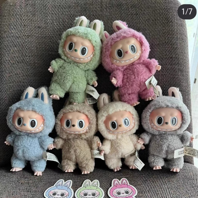 Labubu The Monsters Have A Seat Labubu Doll Keychain for Bag Plushie ...