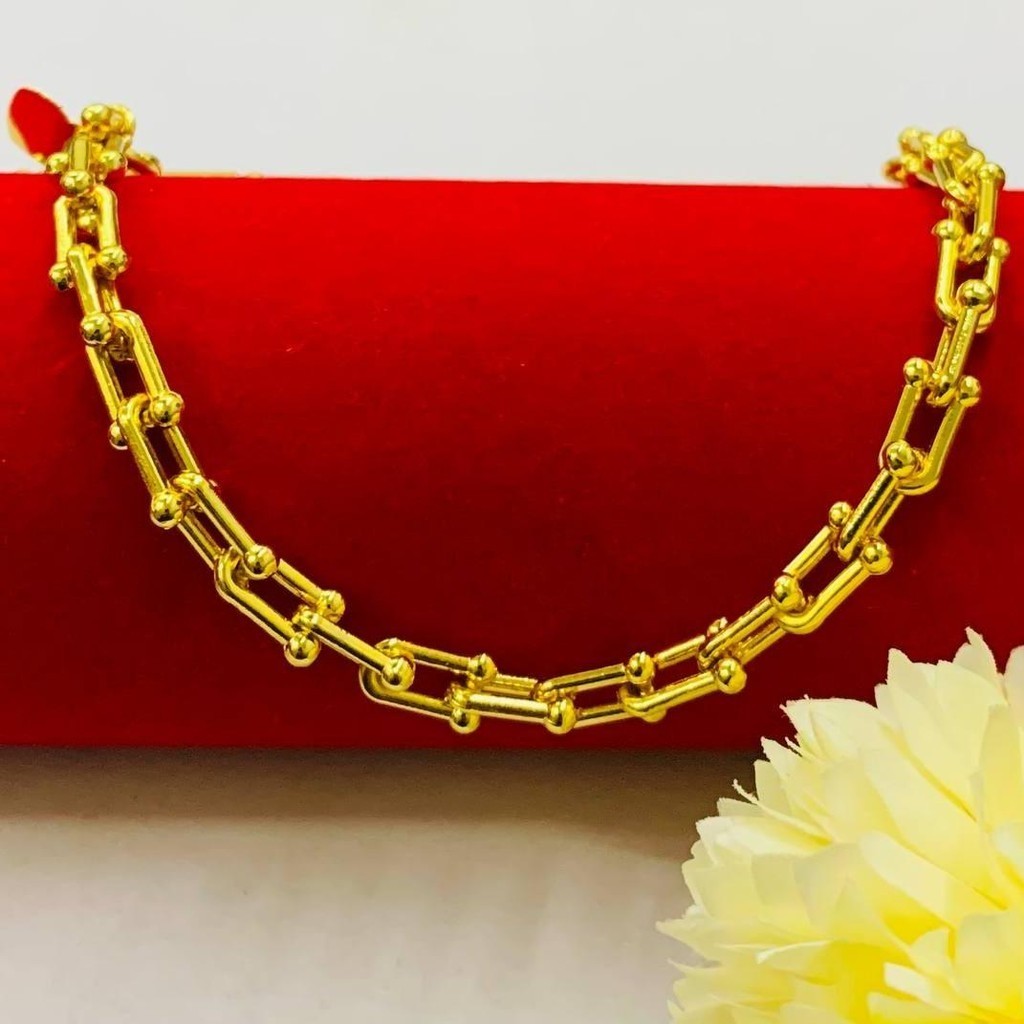 JG EMAS KOREA/BANGKOK RANTAI TANGAN HARDWARE SAIZ KECIL KOSONG VIRAL ...