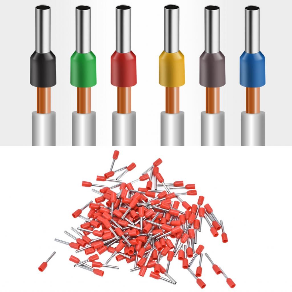 Treee Insulated Cord End Terminals Pin Crimp Ferrule Compact for ...