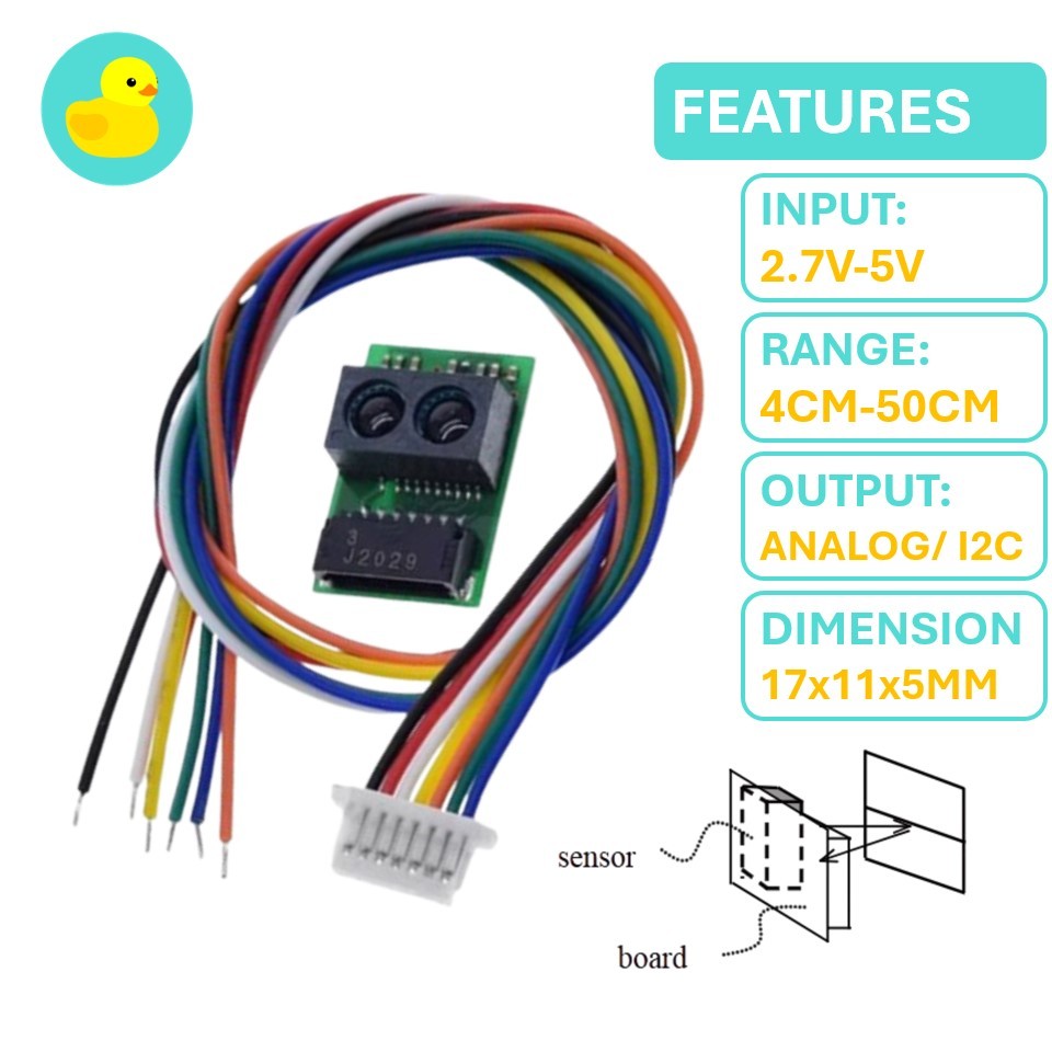 SHARP GP2Y0E03 IR Infrared Distance Sensor 4 to 50cm | Shopee Malaysia