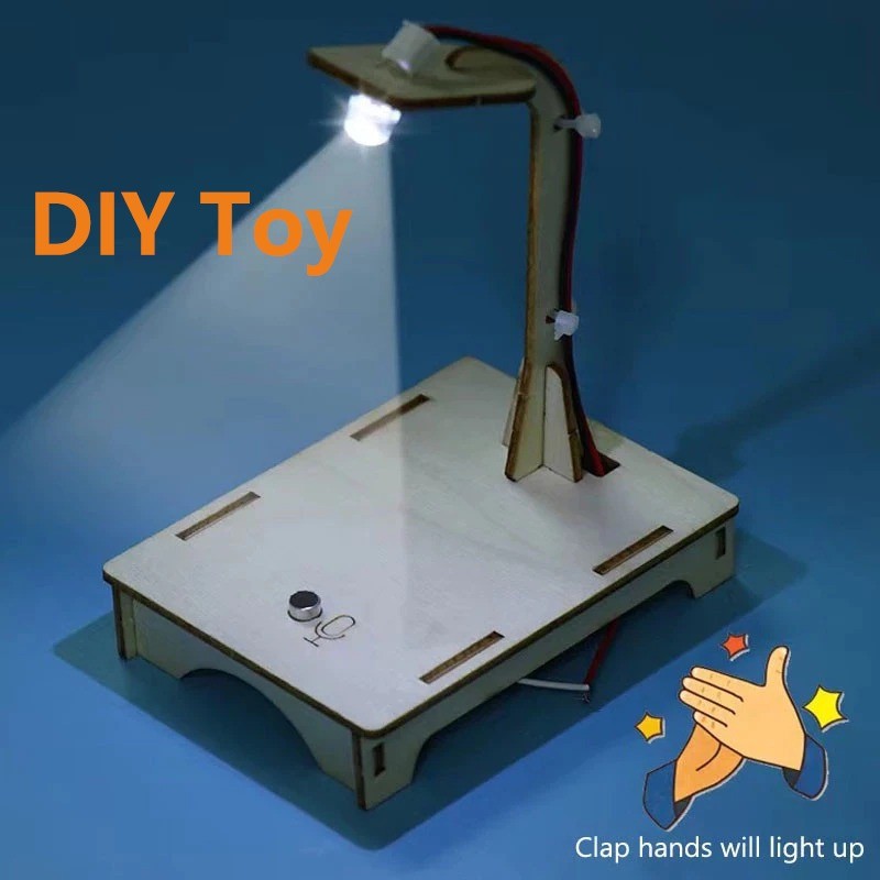 DIY Small Invention Voice Controlled Small Table Lamp Street Lamp Model ...