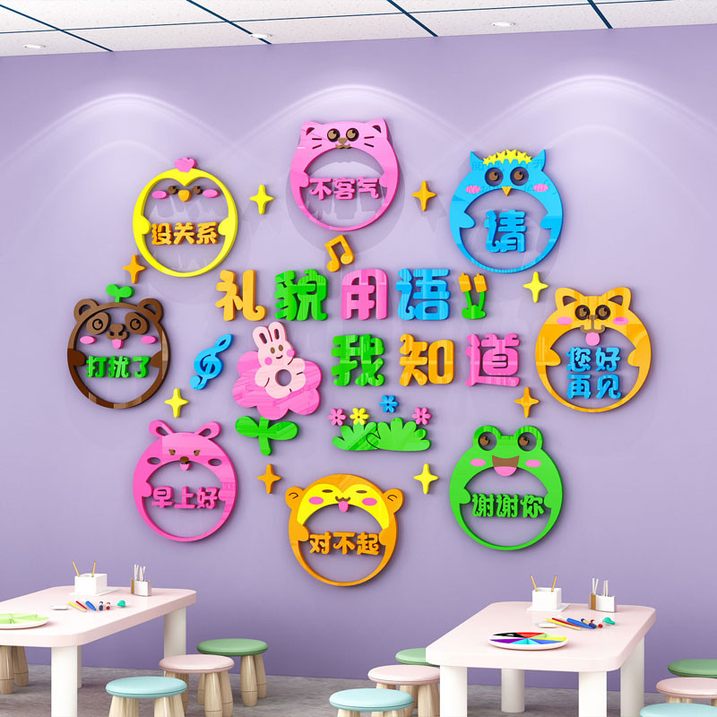 Hiasan Dinding Tadika Frasa Beradab dan Sopan Tema Penciptaan Alam ...