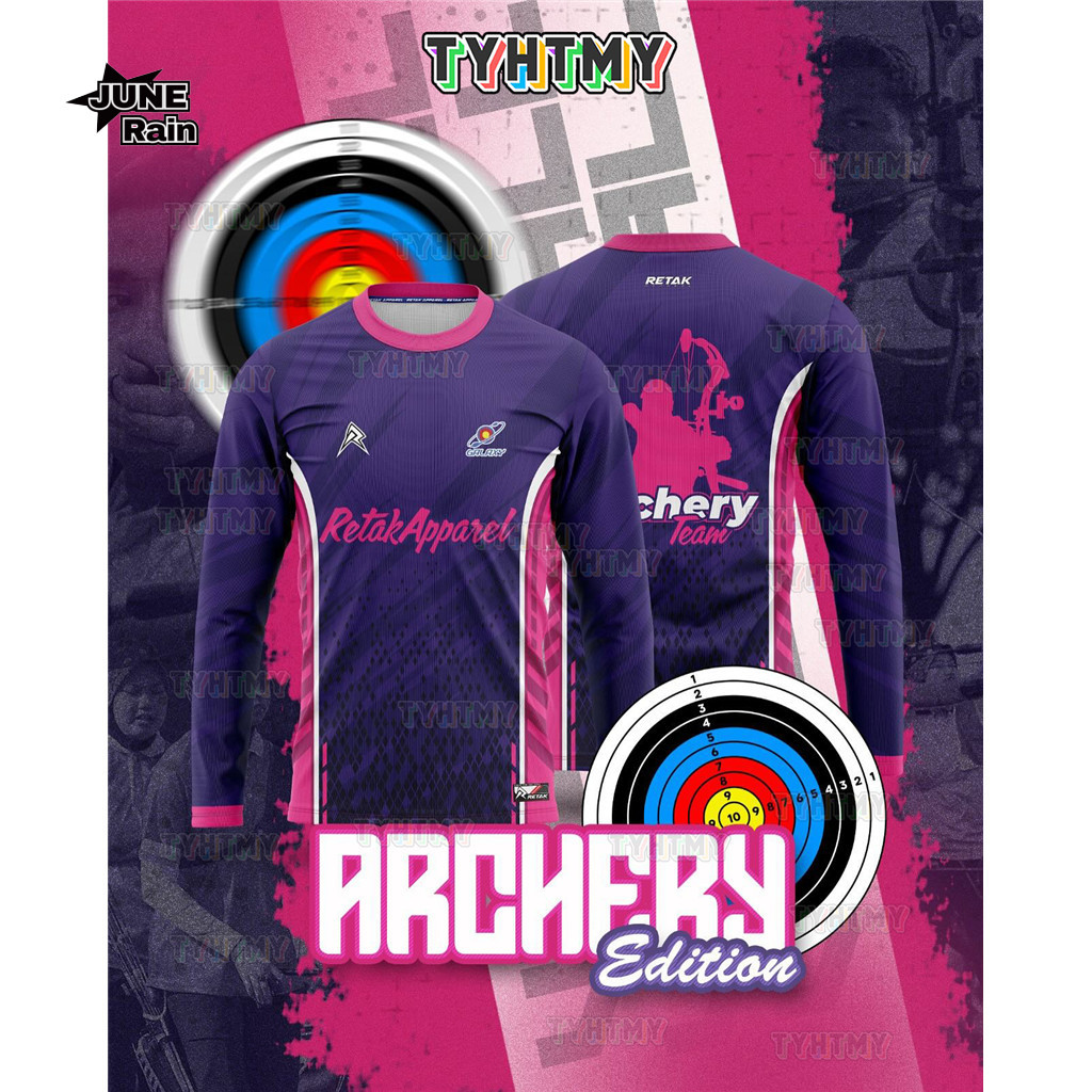 【Free Custom】2025 Design Archery Jersey Custom Name Short sleeved and ...