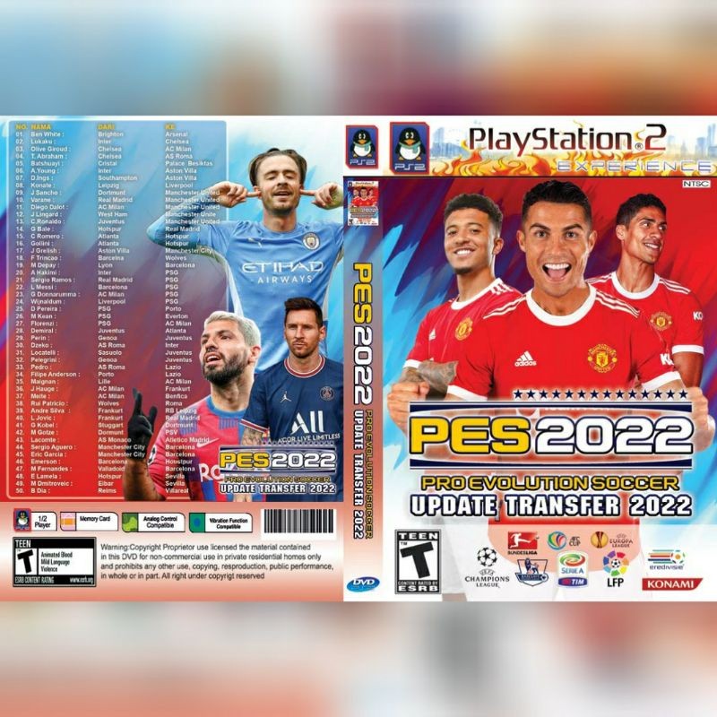 Ps2 PES 2022 Game Cassette (Complete with Player Transfer Exchange ...