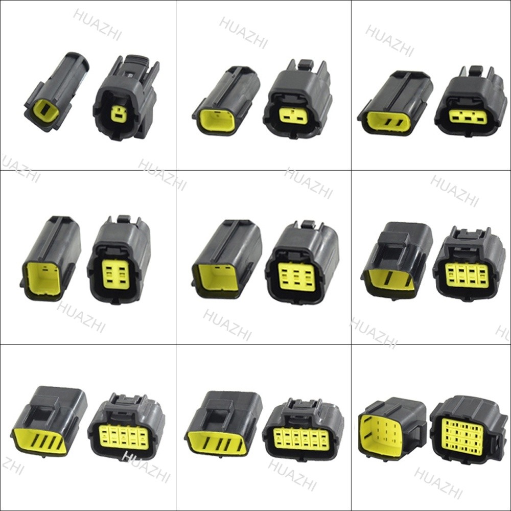 HZ 1 set1/2/3/4/6/8/10/12/16 Pin Denso 1.8mm Waterproof Wire Connector ...