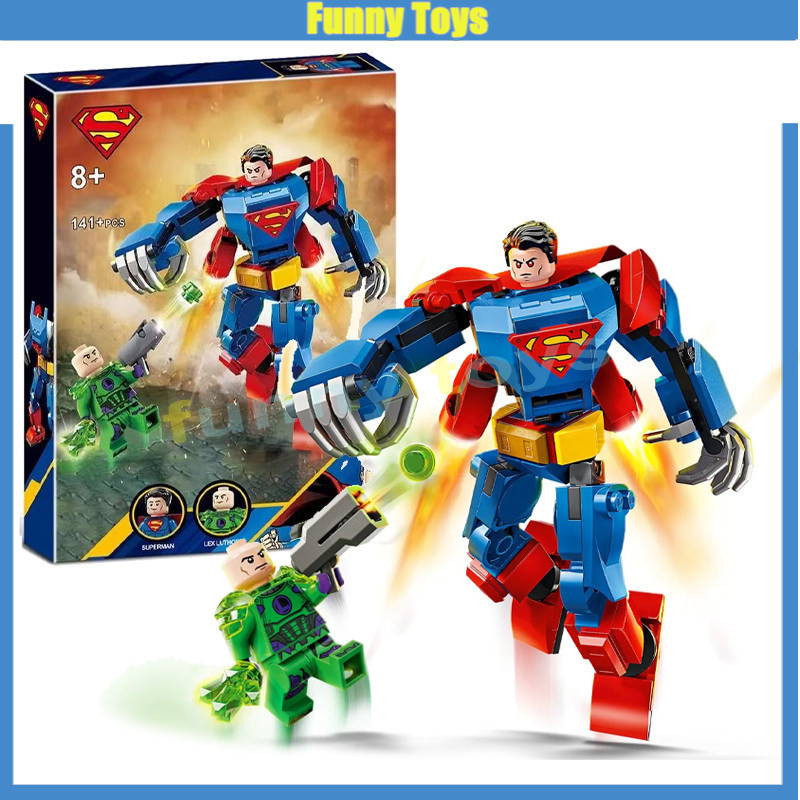 76302 Superman Mech vs. Lex Luthor Building Blocks Hero Mecha Series ...