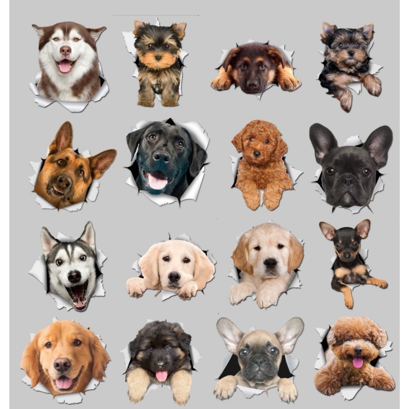1Pc car stickers waterproof DIY motorcycle laptop helmet decals 3d cute ...