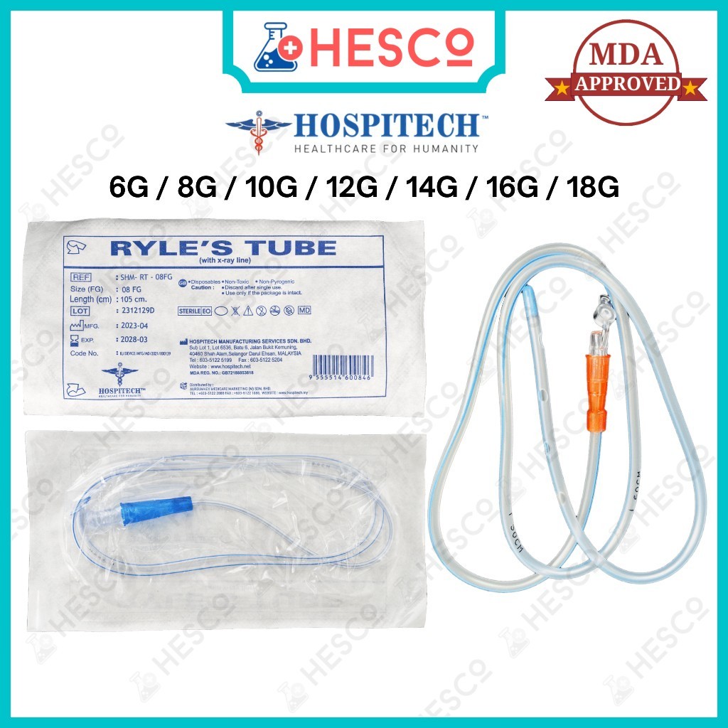 Stomach Tube Ryle's Tube PVC Silicone Stomach Nasogastric Tube 1pc ...