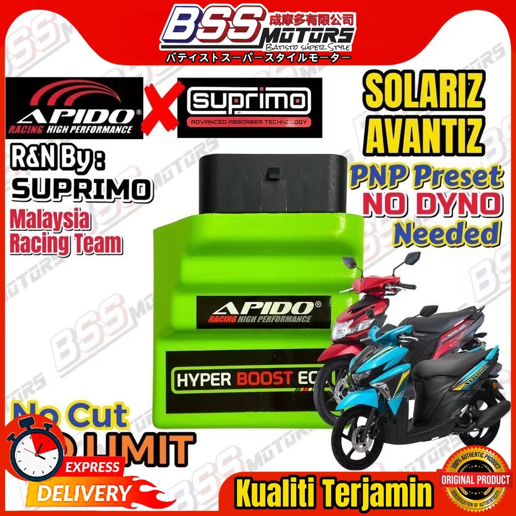 SOLARIZ AVANTIZ Apido X Suprimo Racing Hyper Boost ECU PNP No Dyno No ...