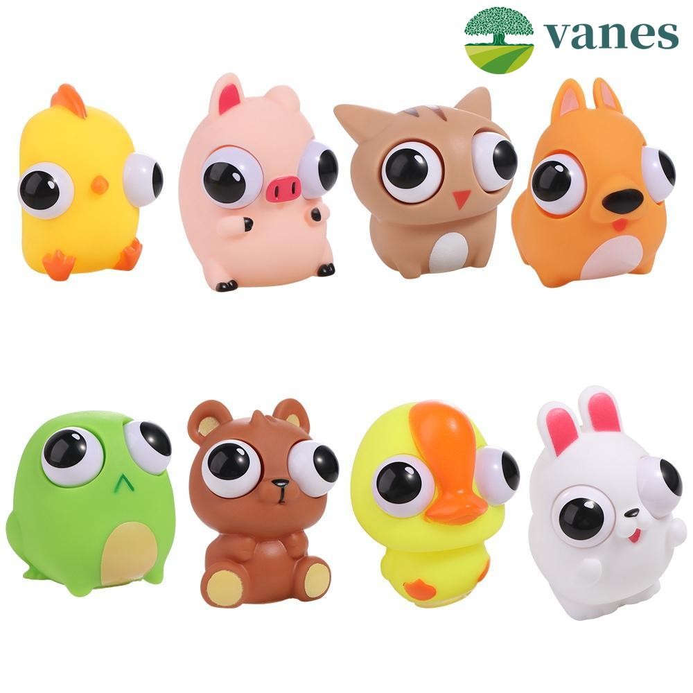 VANES Rabbit Fidget Toys, Stretch Squeezing Cartoon Pop Eye Squeeze ...