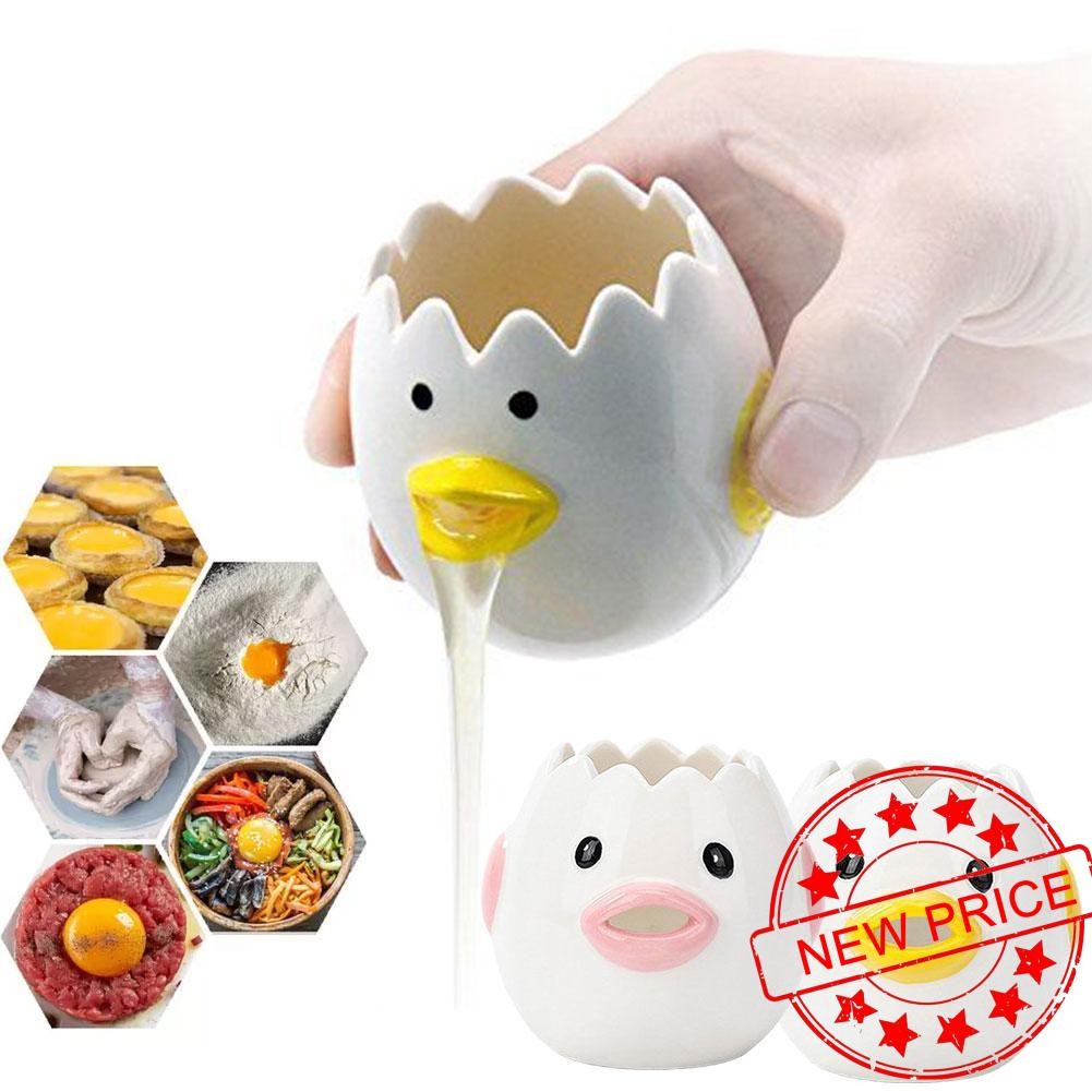Cartoon Chicken Egg Liquid Separator Egg Filter Ceramic Egg Yolk Tool ...