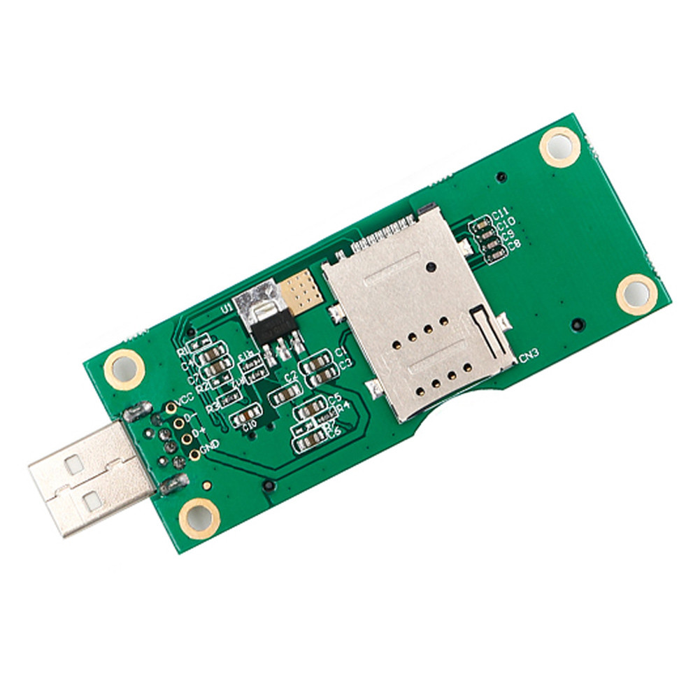 Mini PCI-E to USB Adapter with SIM 8Pin Card Slot for WWAN/LTE Module | Shopee Malaysia