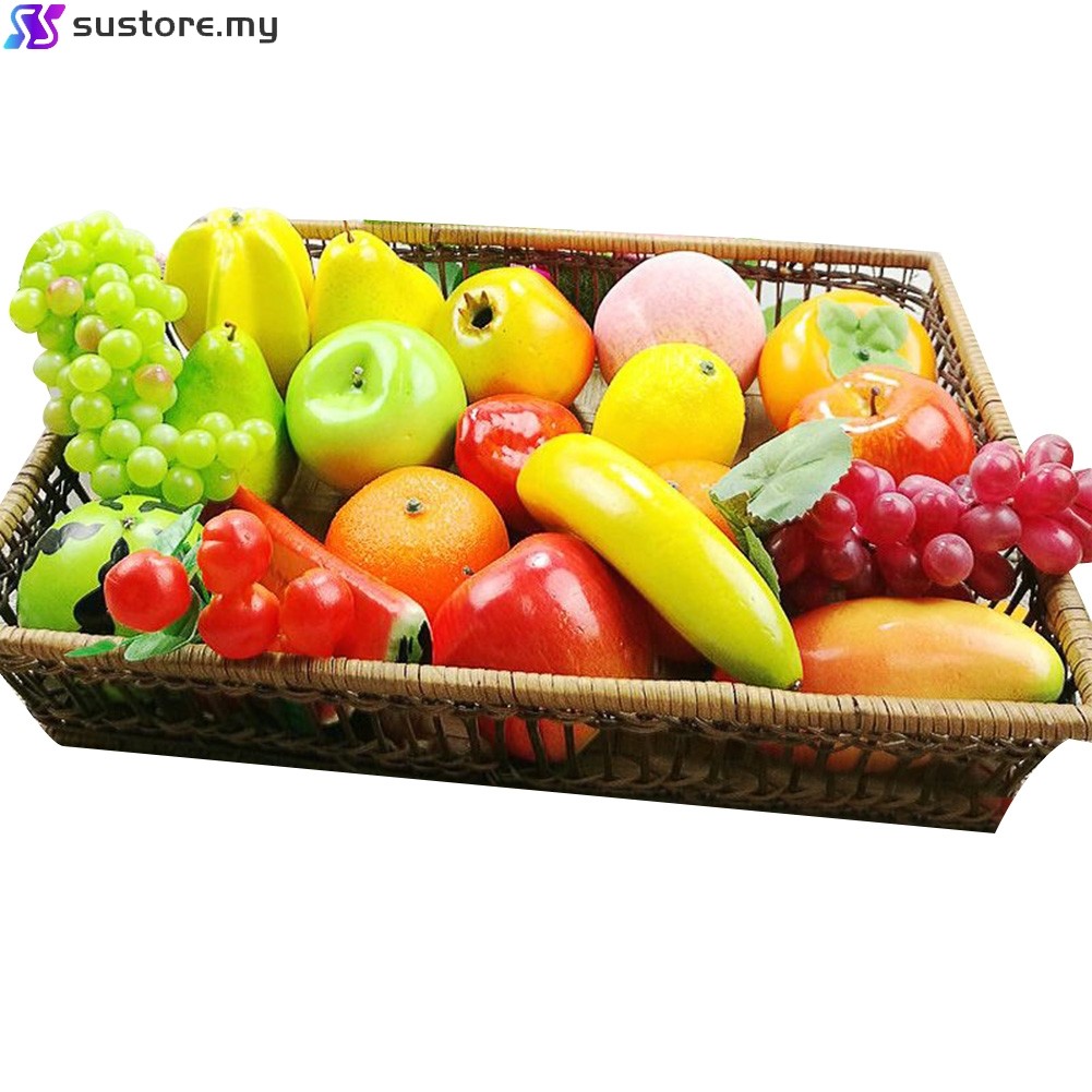 [Super] Variety Artificial Fruits Plastic Fake Food Table DIY Home ...