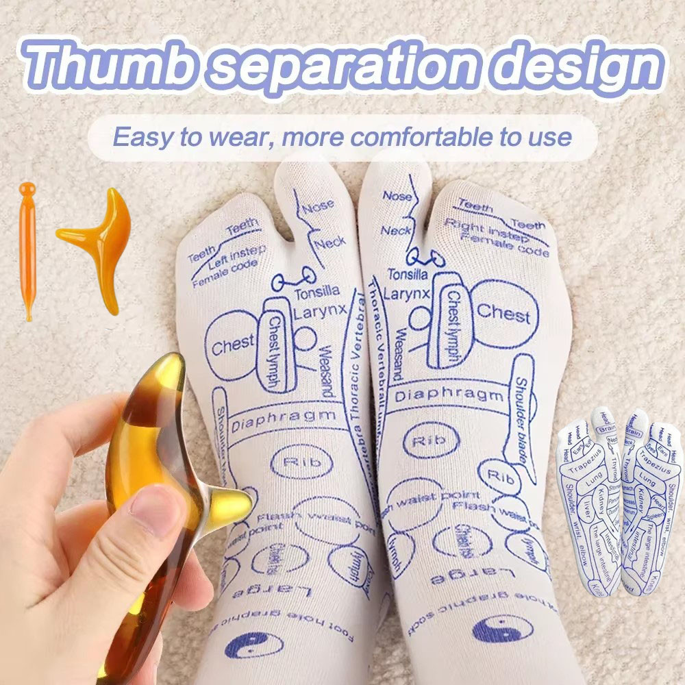 Foot Massage Socks With Meridian acupoint Reflexology 2024 New ...