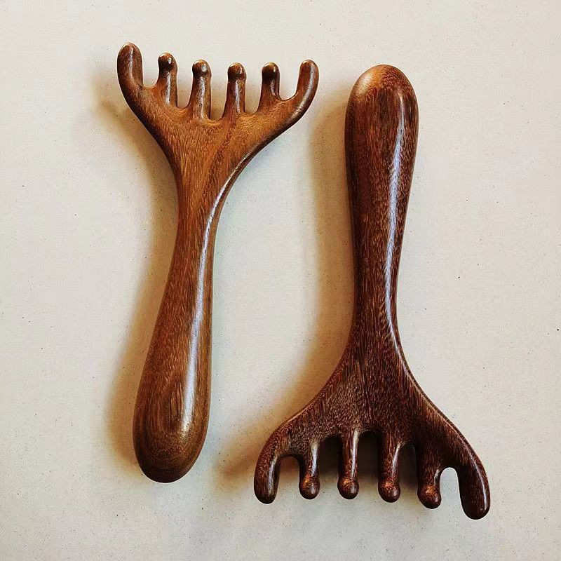 Dincior New Antler Massage Comb Five Claw Head Treatment Scraping ...