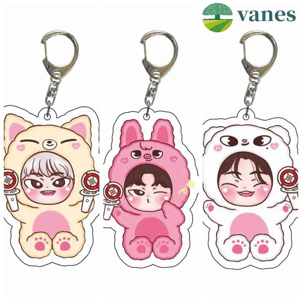 VANES Stray Kids Keychain, Stray Kids Acrylic Skzoo Pendant Keyring ...