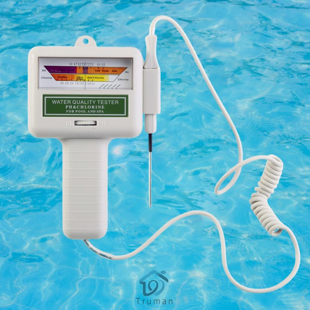 2 in 1 Chlorine Tester PH Tester Dual Scale PH Chlorine Tester for Pool ...