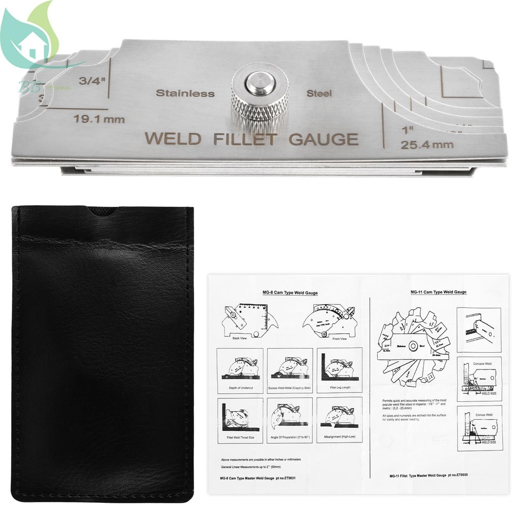 Metal Weld Fillet Gauges Stainless Steel Fillet Weld Set Gage ...
