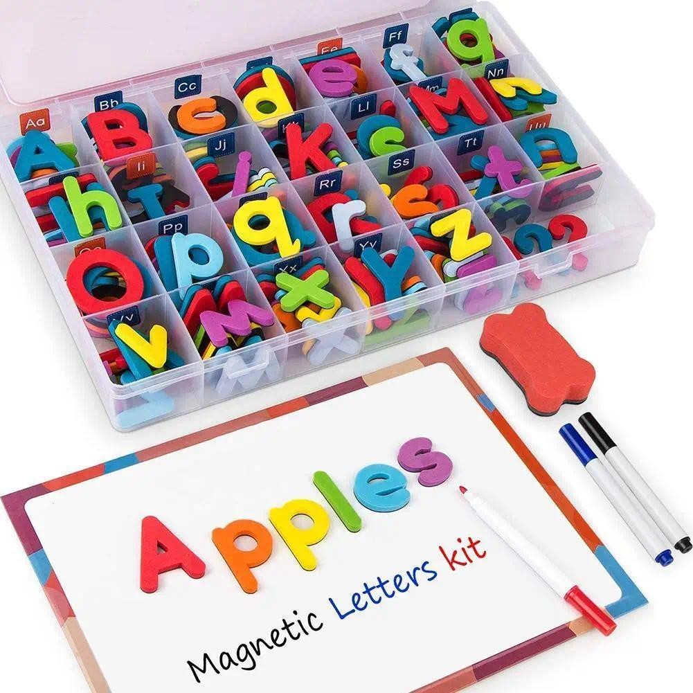 Magnetic Letters 10/26 Pcs Uppercase Lowercase Foam Alphabet ABC ...