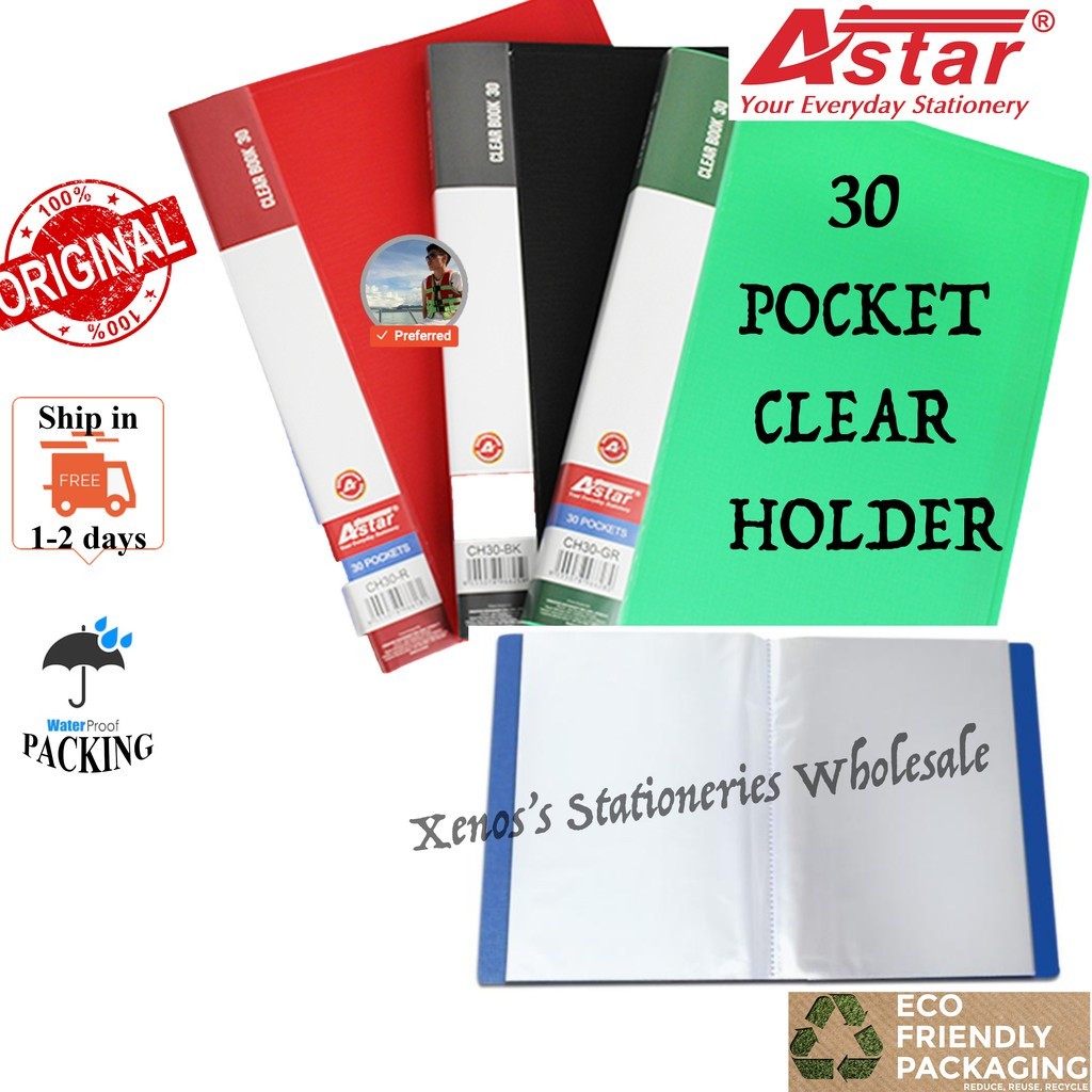 ASTAR CH30 CLEAR HOLDER (30 POCKETS) N0N-REFILLABLE (READY STOCK / 100% ...