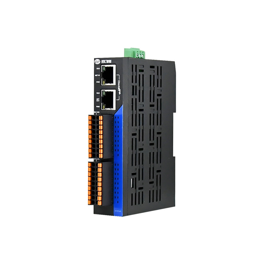 Bus Controller EtherCAT remote I/O module Ethernet communication analog PLC module 16 digital ...
