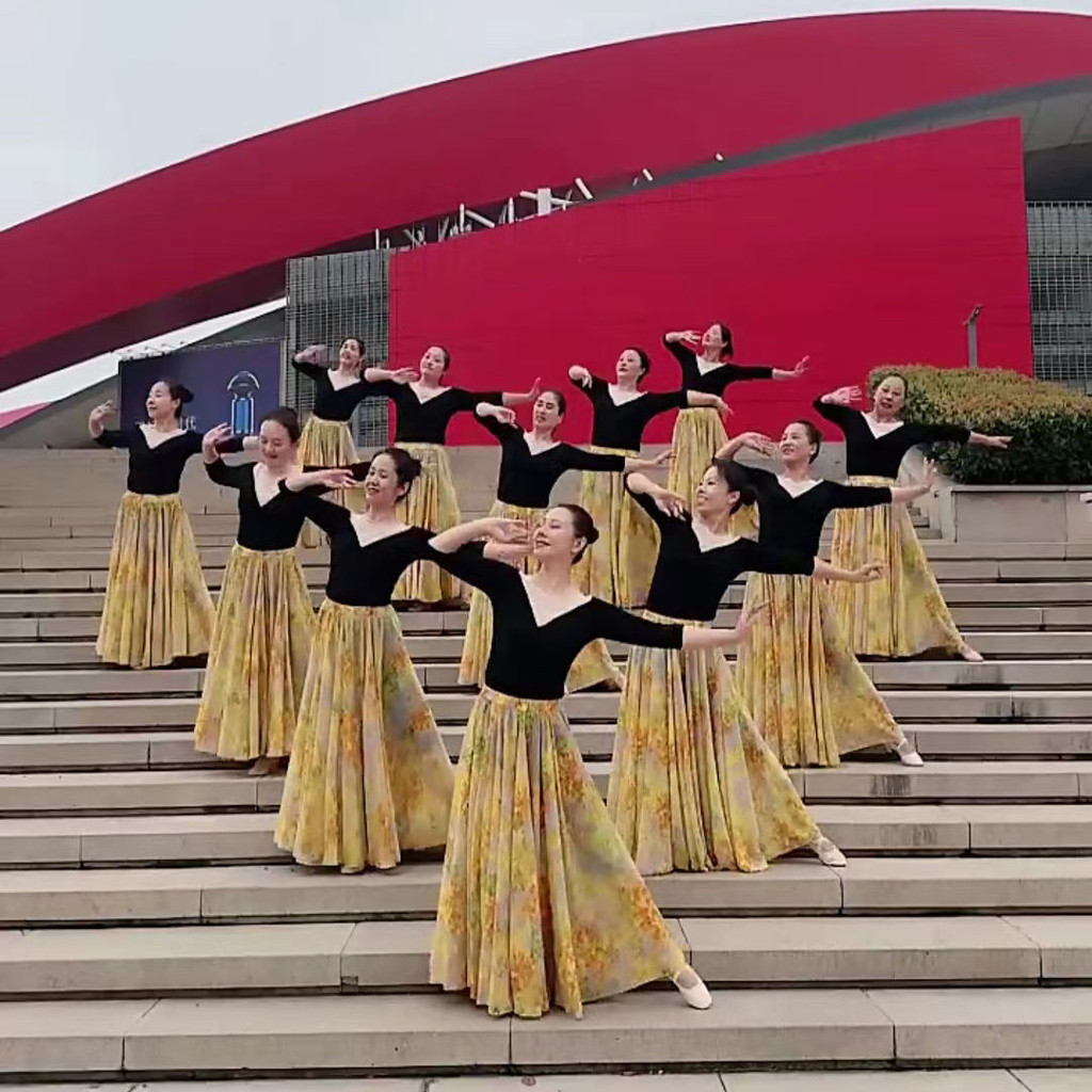 Flower Shadow New Dance Make Chinese More Beautiful Costume Gauze ...