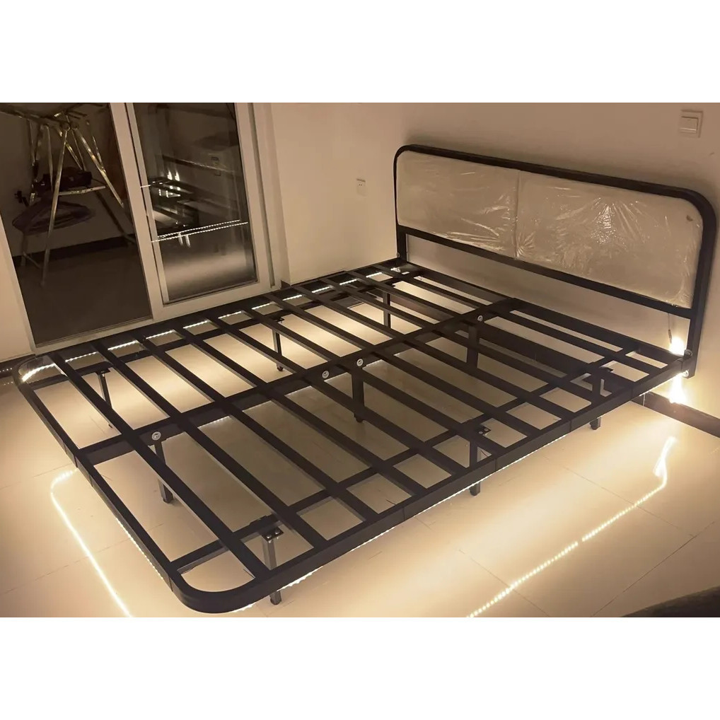 rangka katil besi metal bed frame Queen size King size iron bed frame ...