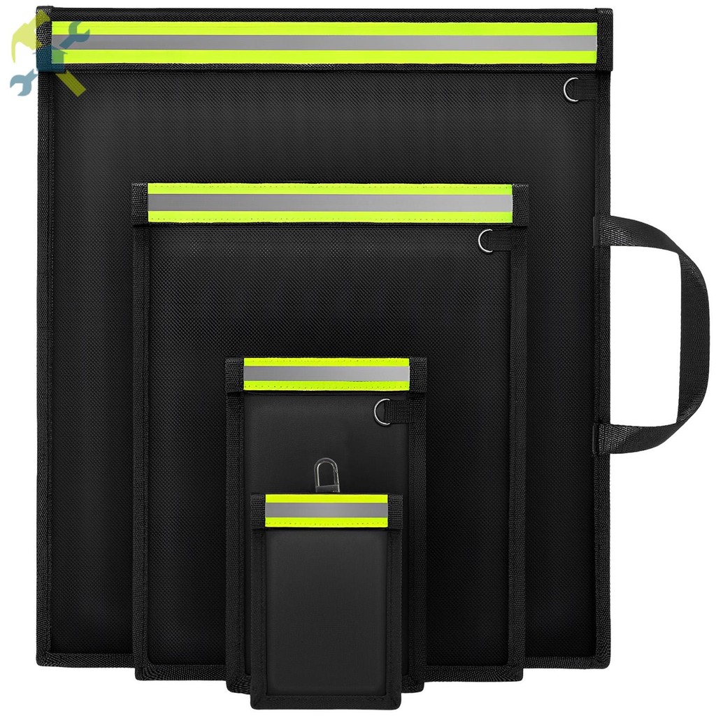 4Pcs Faraday Bags RFID Faraday Pouch with Reflective Strip and Handle ...