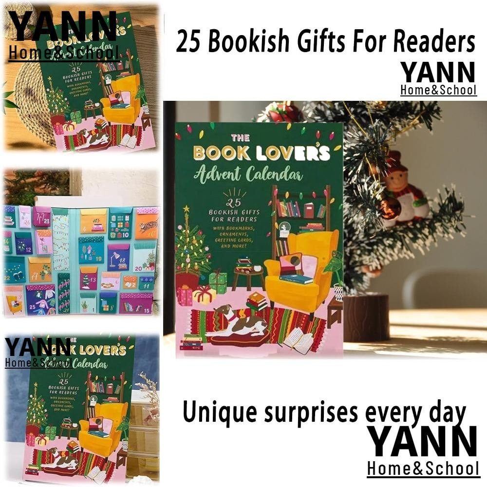 YANN Advent Calendar 2024, With 25 Bookish Gifts Home Decor The Book ...