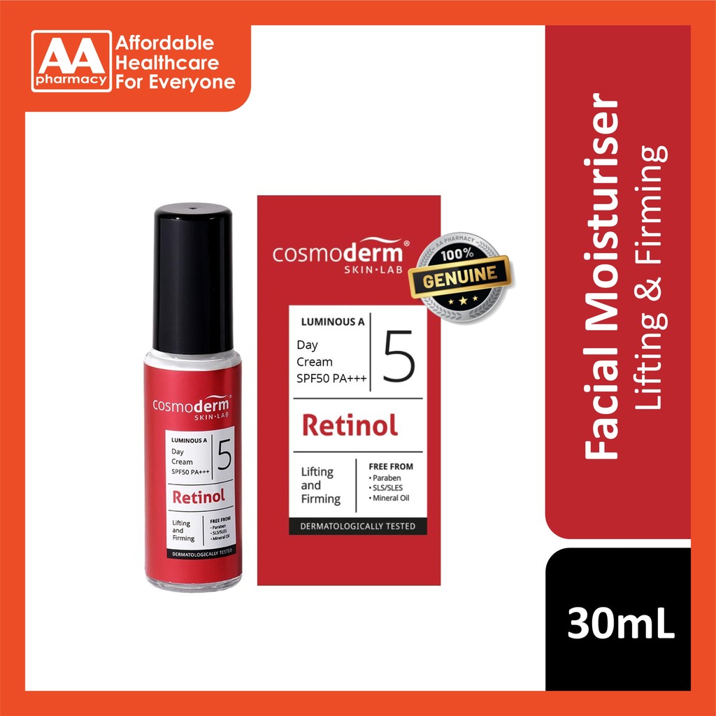 Cosmoderm Luminuos A Day Cream SPF50 PA+++ 30mL (2 in 1 Moisturiser ...