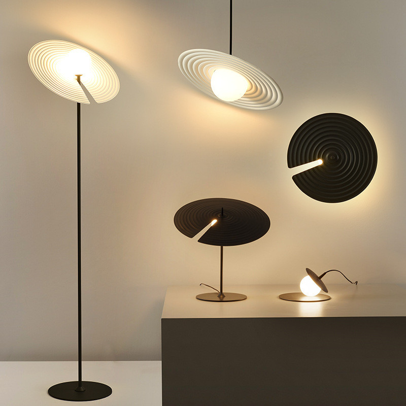 Lampu moden dan sederhana, lampu dinding riak air, bilik tidur bilik ...