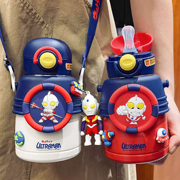 botol air tahan sejuk botol air Ultraman kanak-kanak termos cawan kanak-kanak lelaki kanak-kanak ...
