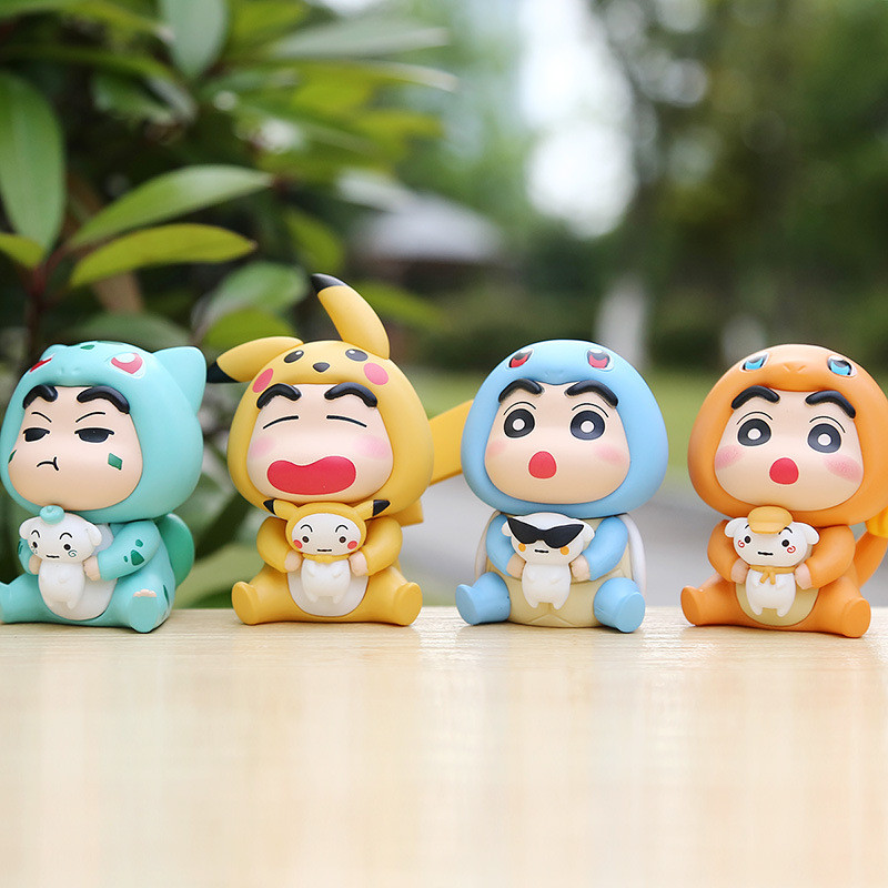 Crayon Shin Chan Blind Box Cute Shin Chan Costume Pokemon Cartoon Doll ...