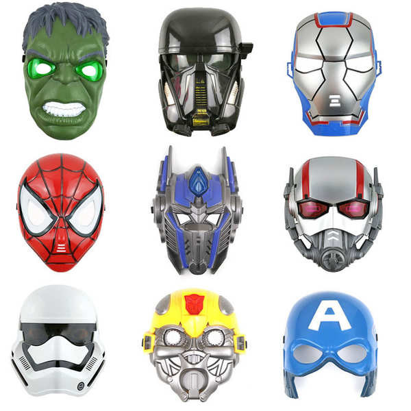 topeng spiderman Pertunjukan Hari Tahun Baru Halloween, Topeng ...
