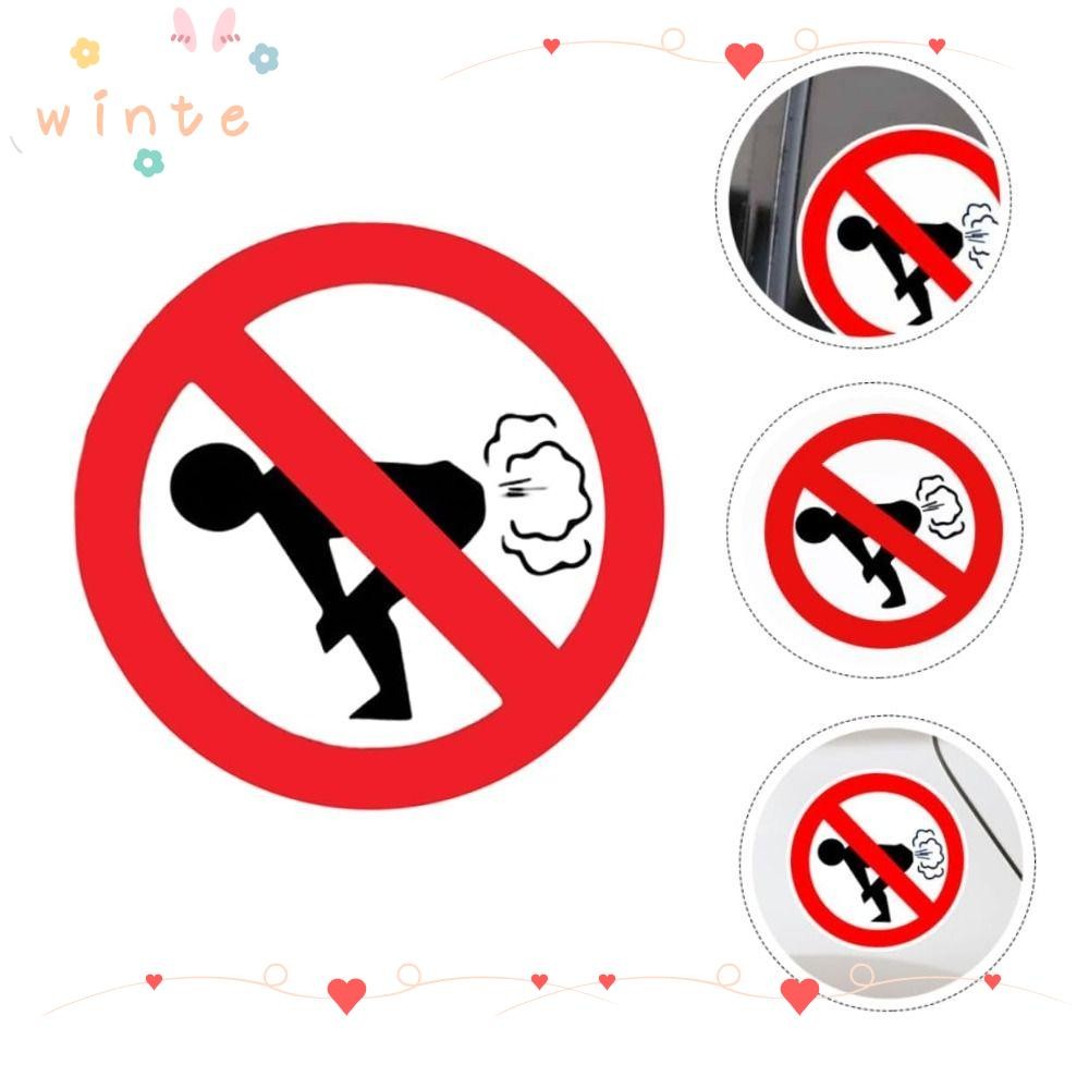 WINTE Fun and Civilized Car Stickers, Car Window Sticker No Farting ...