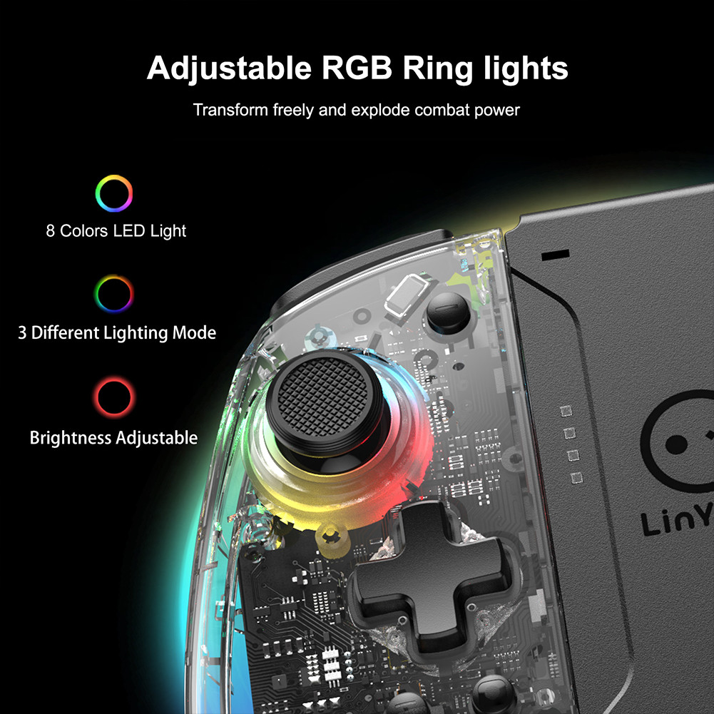 Transparent Wireless Controller for Switch for Switch OLED Game ...