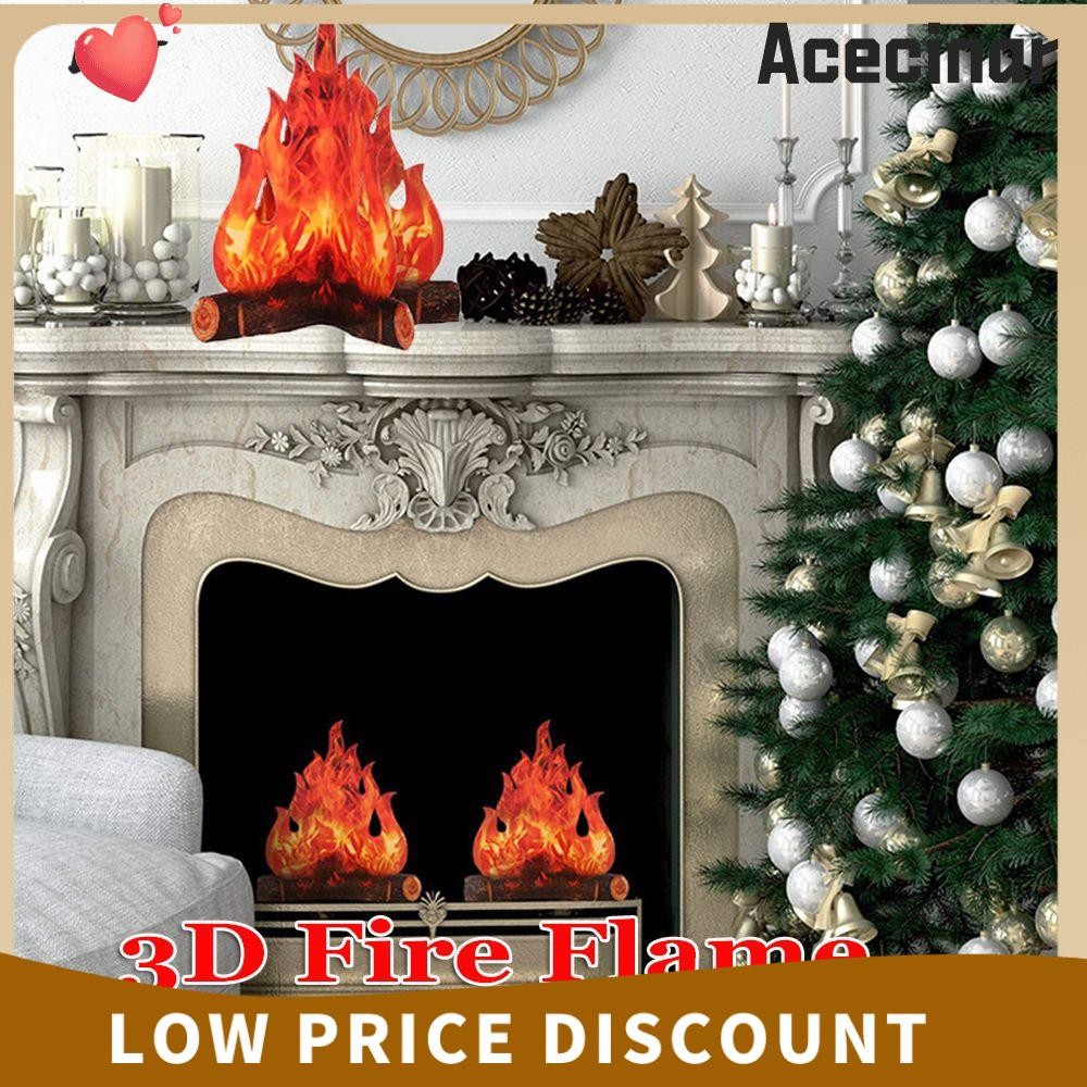 ACECINAR Campfire Centerpiece Christmas For Camping Theme Party Fake ...