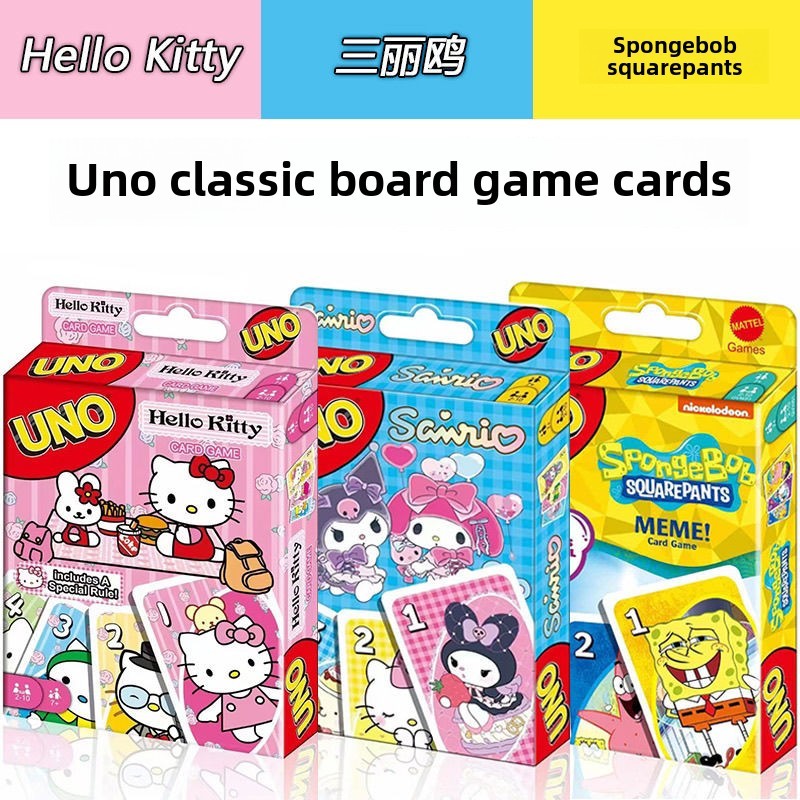 Card Game Solitaire UNO UNO Classic Edition Cartoon KT Cat Sanrio ...