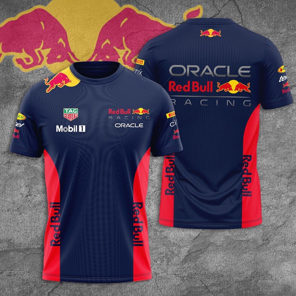 Summer Fashion Red Bull Racing T-shirt, Red Bull F1, Formula One, Haoya ...