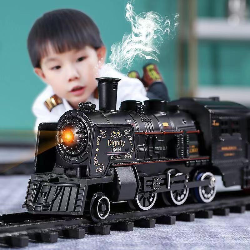 [10,000 People Collection] Electric Steam Train Toy Simulation Retro ...