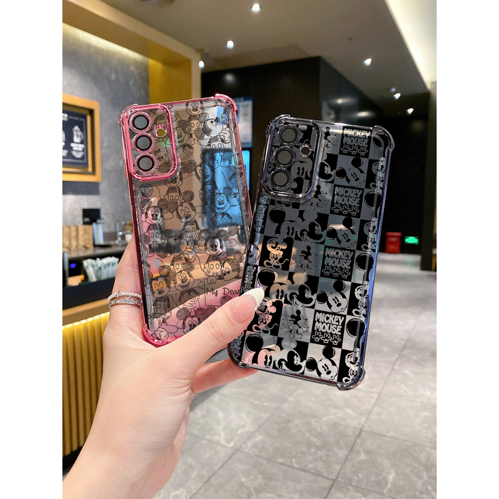 for Tecno Spark 10 20 Pro Spark Go 2023 2024 2025 Mini Mickey Clear Plating Case Anti Drop Cover ...