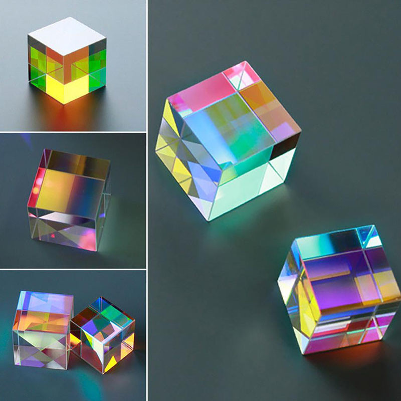 1Pcs Optical Glass X-cube Dichroic Cube Design Cube Prism RGB Combiner ...