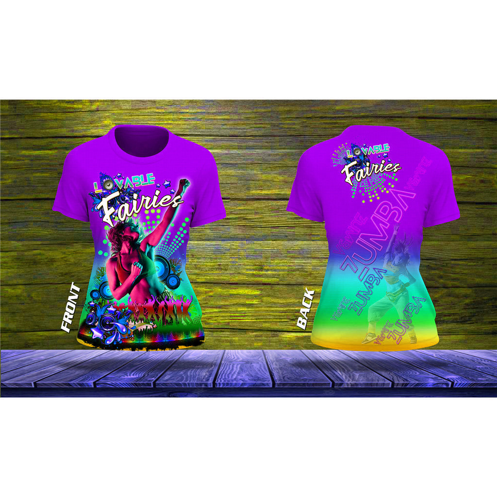 Love ZUMBA Summer Drifit Shirt 3D Print Zumbawear Breathable Short ...